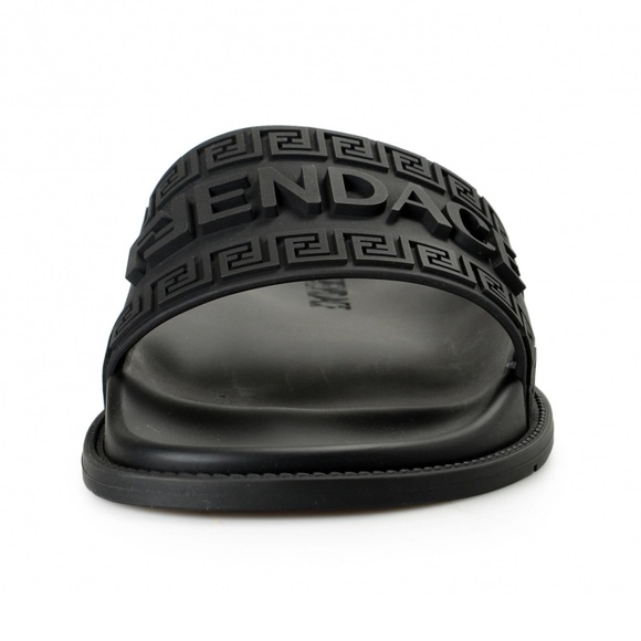 Versace | Shoes | New Mens Versace X Fendi Fendace Logo Pool Slides ...